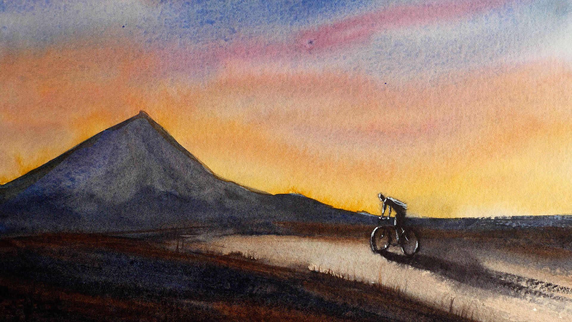 New Watercolor Postcards! – The Path Less Pedaled